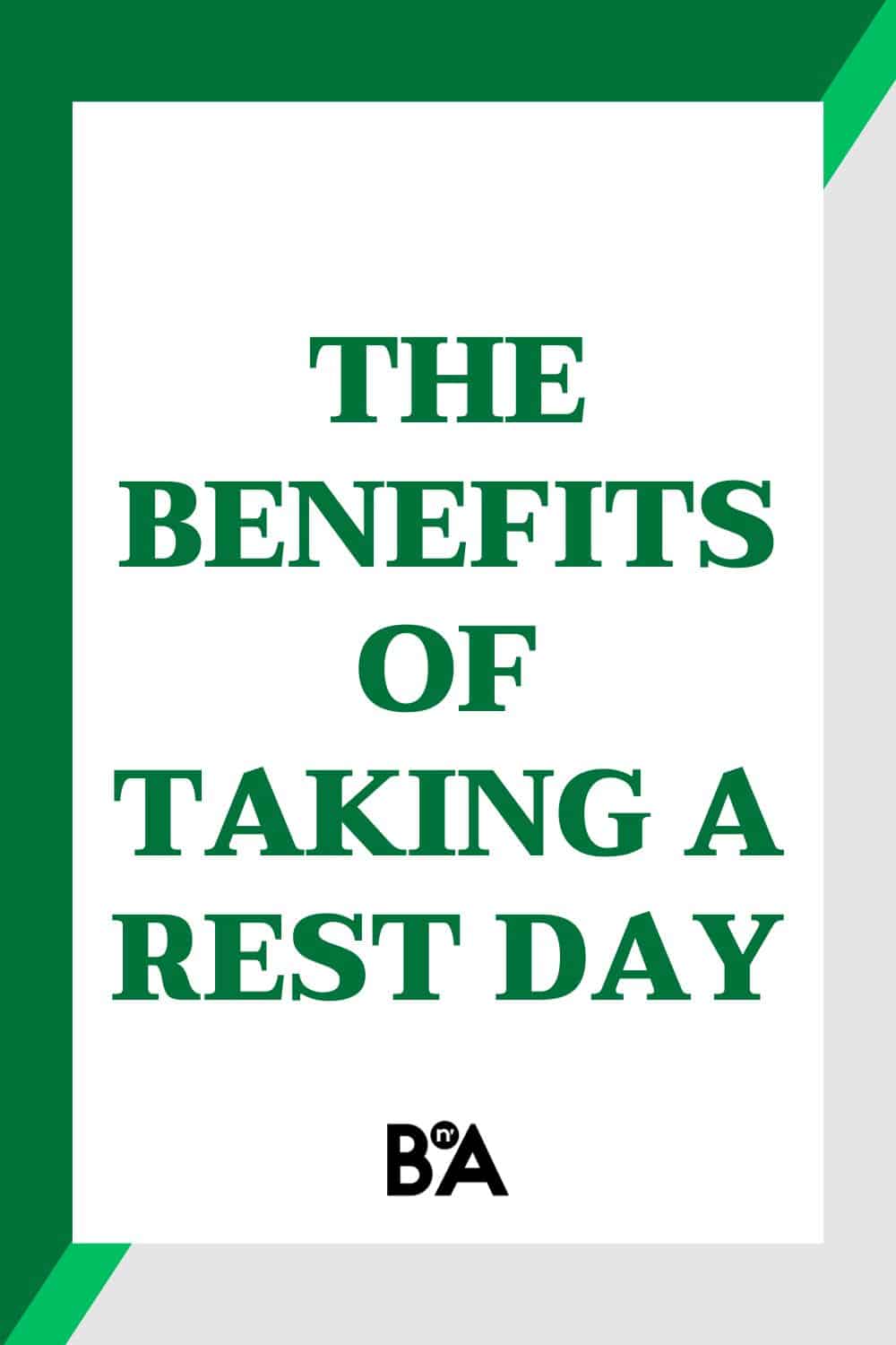 The Power Of Using 2 Rest Days: Recharging Your Fitness Journey At A ...
